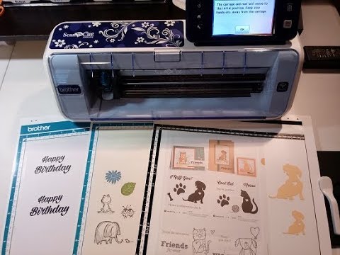 Fussing cutting stamps using Brother ScanNCut - YouTube