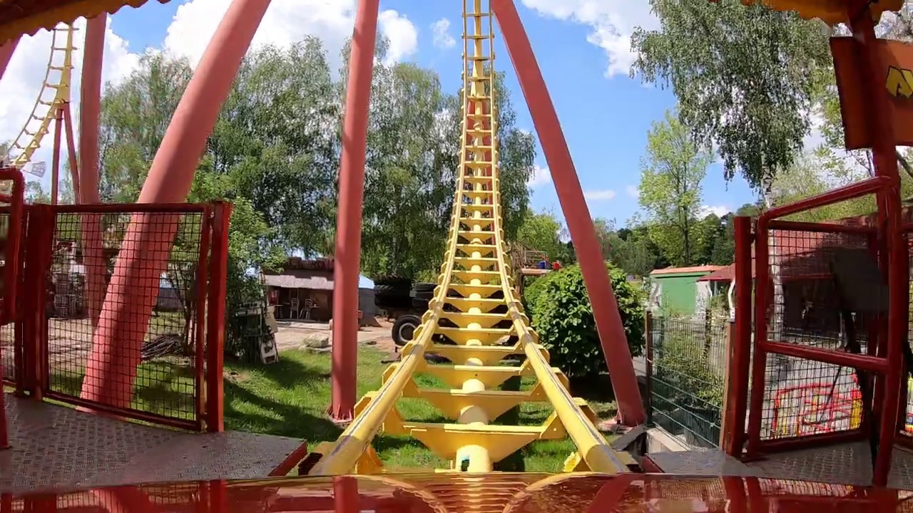 Freizeit Land Geiselwind Boomerang Achterbahn Onride - YouTube