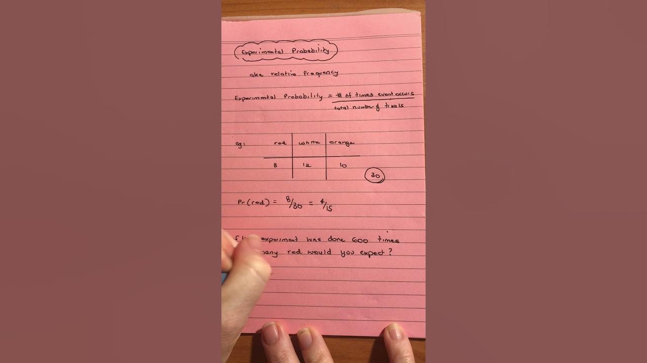 How to calculate experimental probability and expected number - YouTube