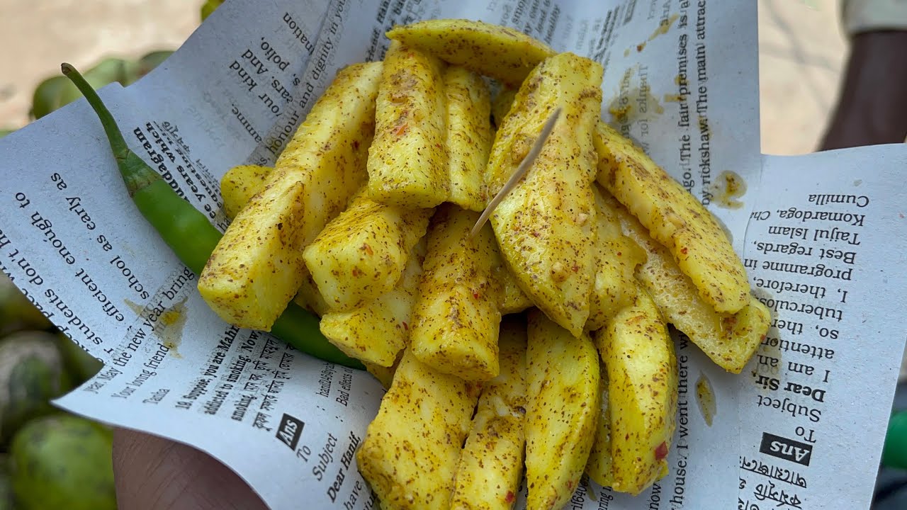 Vary Tasty Mouthwatering Spice Masala Peyara Makha | Street Food Heaven ...