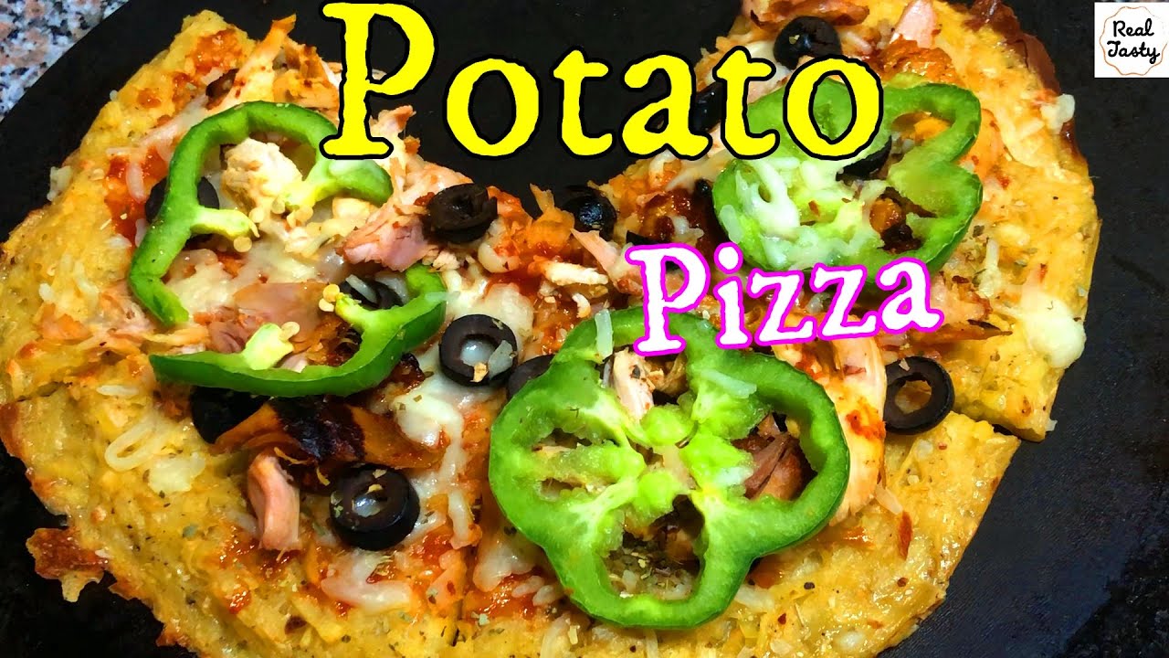 Potato Pizza |Potato Base Pizza |Chicken with Potato Base Pizza - YouTube