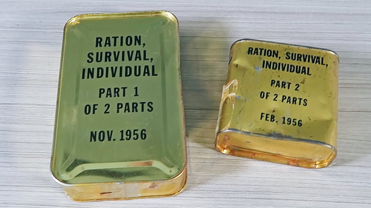 Unboxing Vintage Aircraft Survival Rations (Meal Ready to Eat) - YouTube