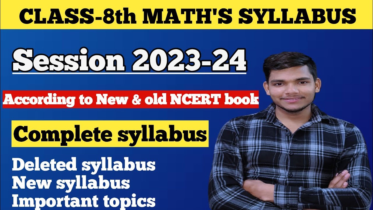 Class-8th | Maths Syllabus | according to New & old NCERT book | CBSE ...