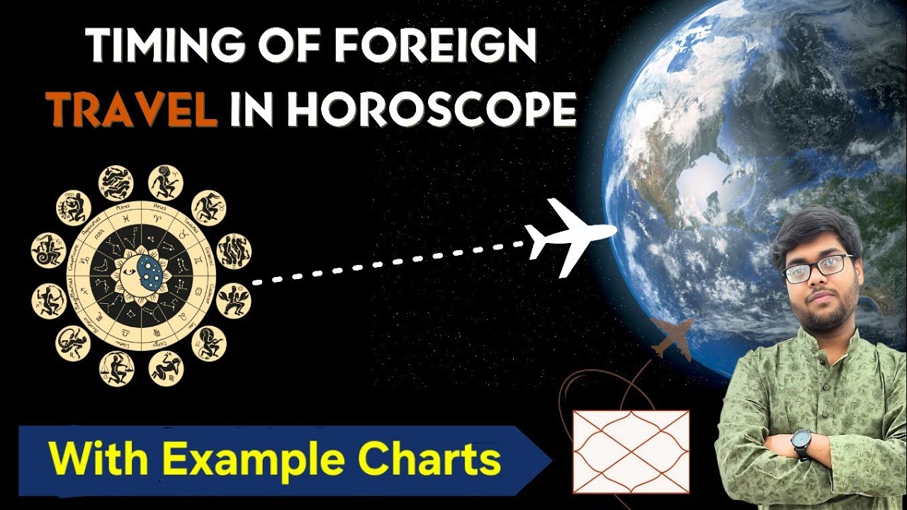 Timing of foregin travel | Videsh yatra yoga in Kundali - YouTube