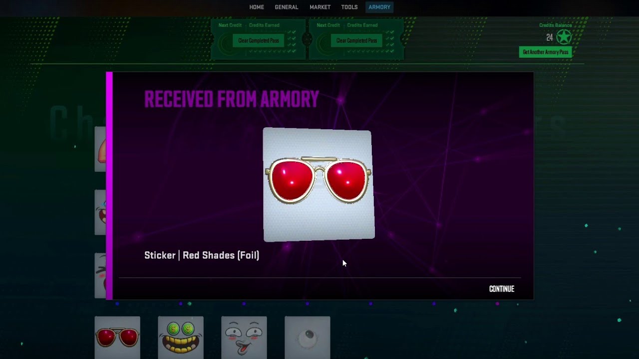 Opening Sticker collection only (CS2 Armory Pass) - YouTube