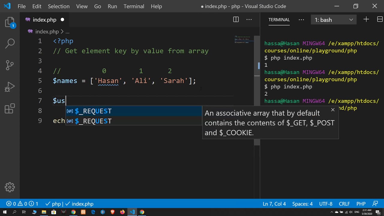 25 Get Element Key By Value From Array PHP YouTube 25 Get Element Key By Value From Array PHP YouTube