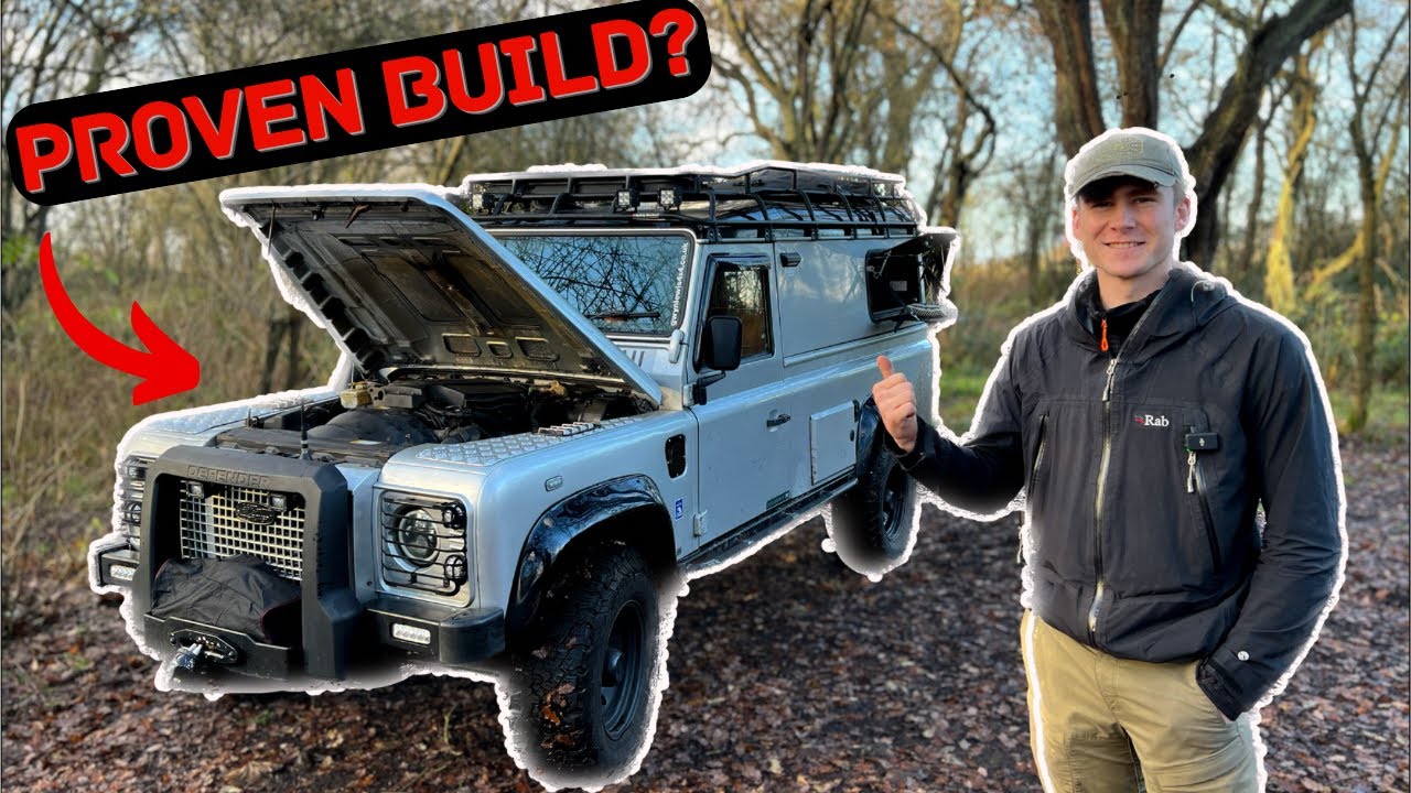 The ultimate Land Rover defender overland camper van. - YouTube