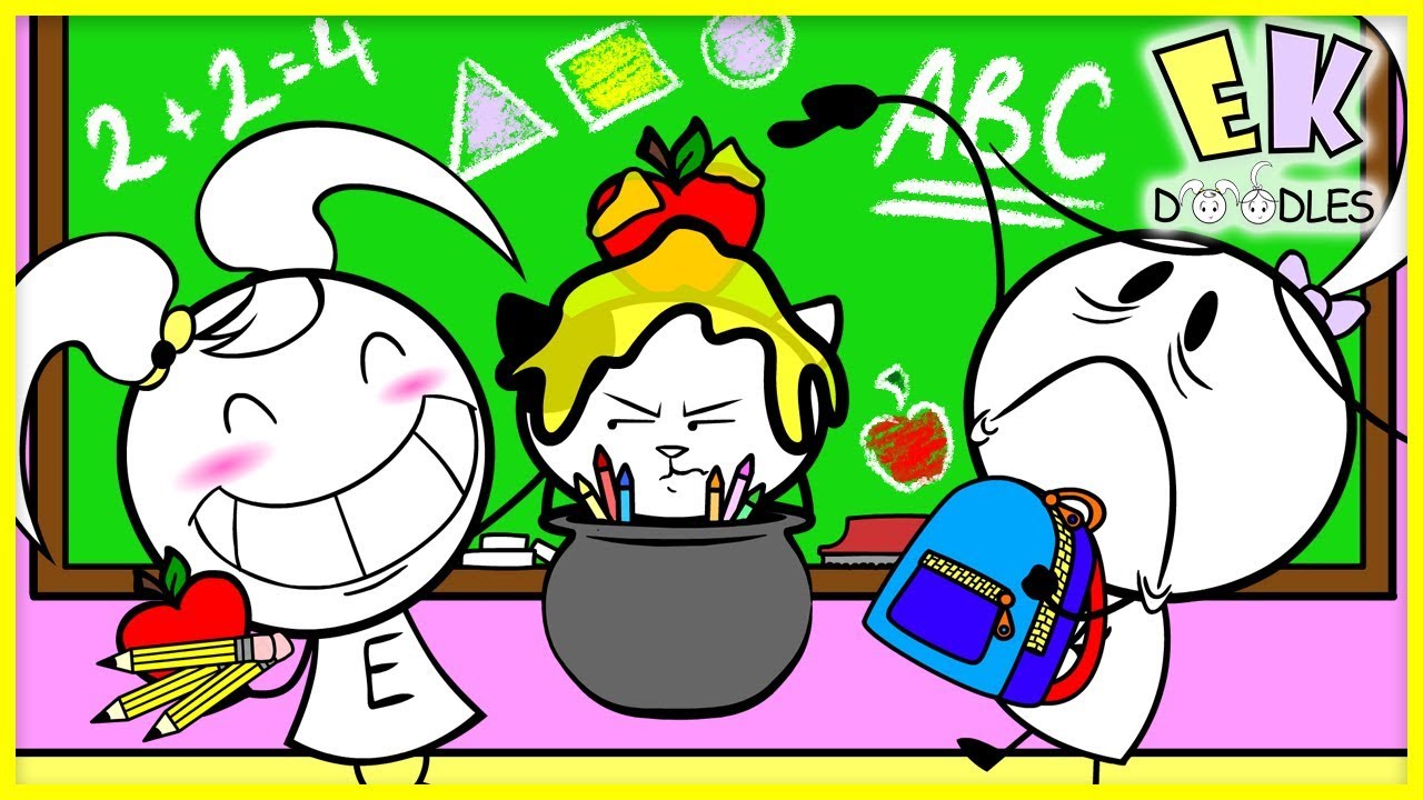 BACK TO SCHOOL WITH RYAN ! EK Doodles Play with School Supplies - YouTube