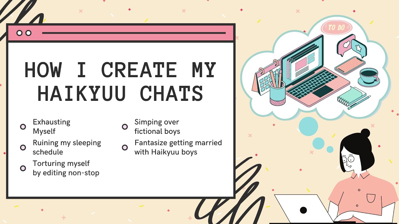 How I Create My Haikyuu Chats | Basic Tutorial | Watch Me Suffer - YouTube