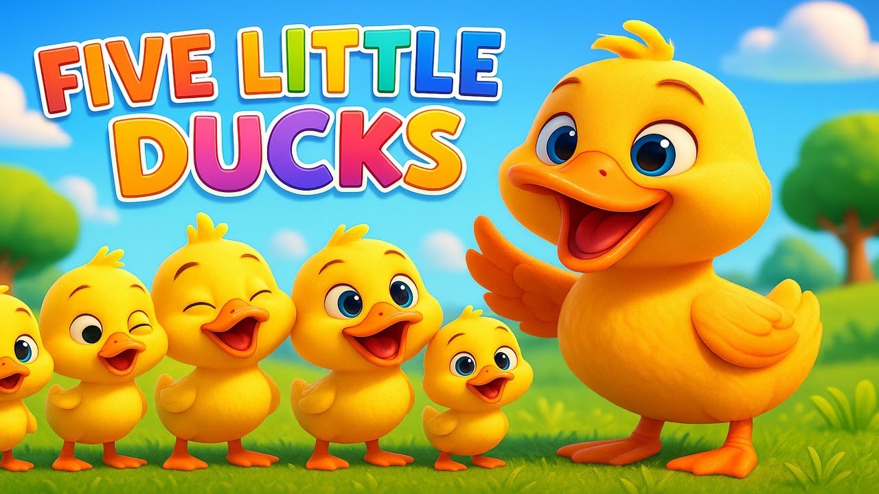 Five Little Ducks | Duckling Wiggle-Waggle Dance | Preschool Brain ...
