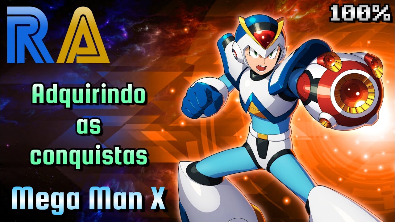 JOGANDO MEGA MAN X COM AS CONQUISTAS ATIVADAS DO RA [35/57] 100% RUN ...