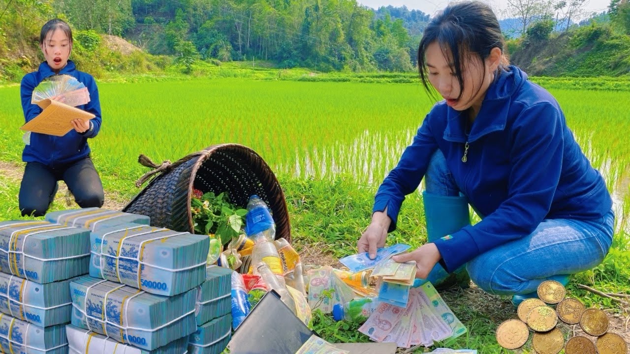 Full video 100 days of collecting scrap: young girl unexpectedly picked ...