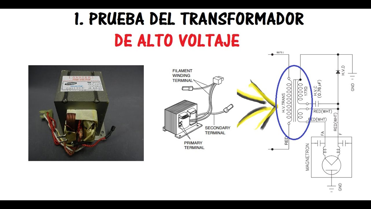 Practica 4 Prueba del Transformador de Alto Voltaje - YouTube