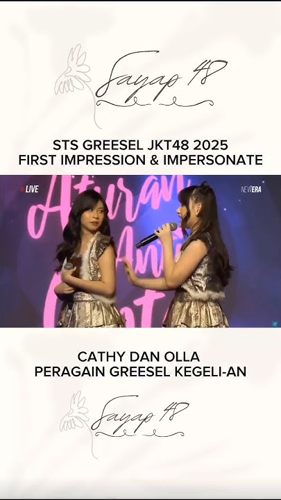 CATHY DAN OLLA PERAGAIN GREESEL KEGELI-AN #jkt48 #greeseljkt48 #cathyjkt48 #ollajkt48 - YouTube