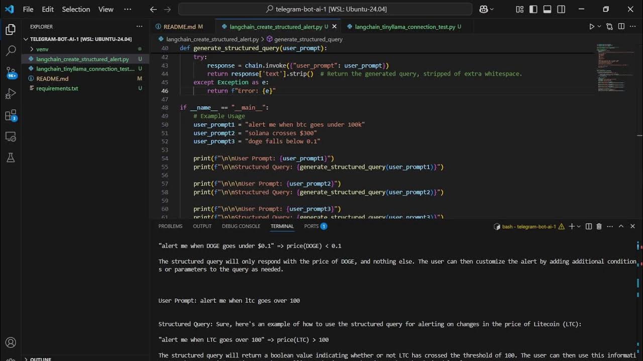 Livecoding AI Powered Telegram Bot | Part - 2 | Python, Ollama, TinyLlama, Langchain - YouTube