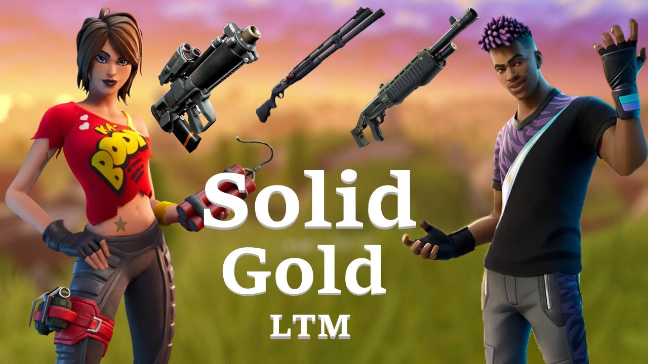 *NEW* Fortnite Solid Gold LTM [COMBAT & PUMP SHOTGUNS ARE BACK](Duos W/ Zyan) - YouTube