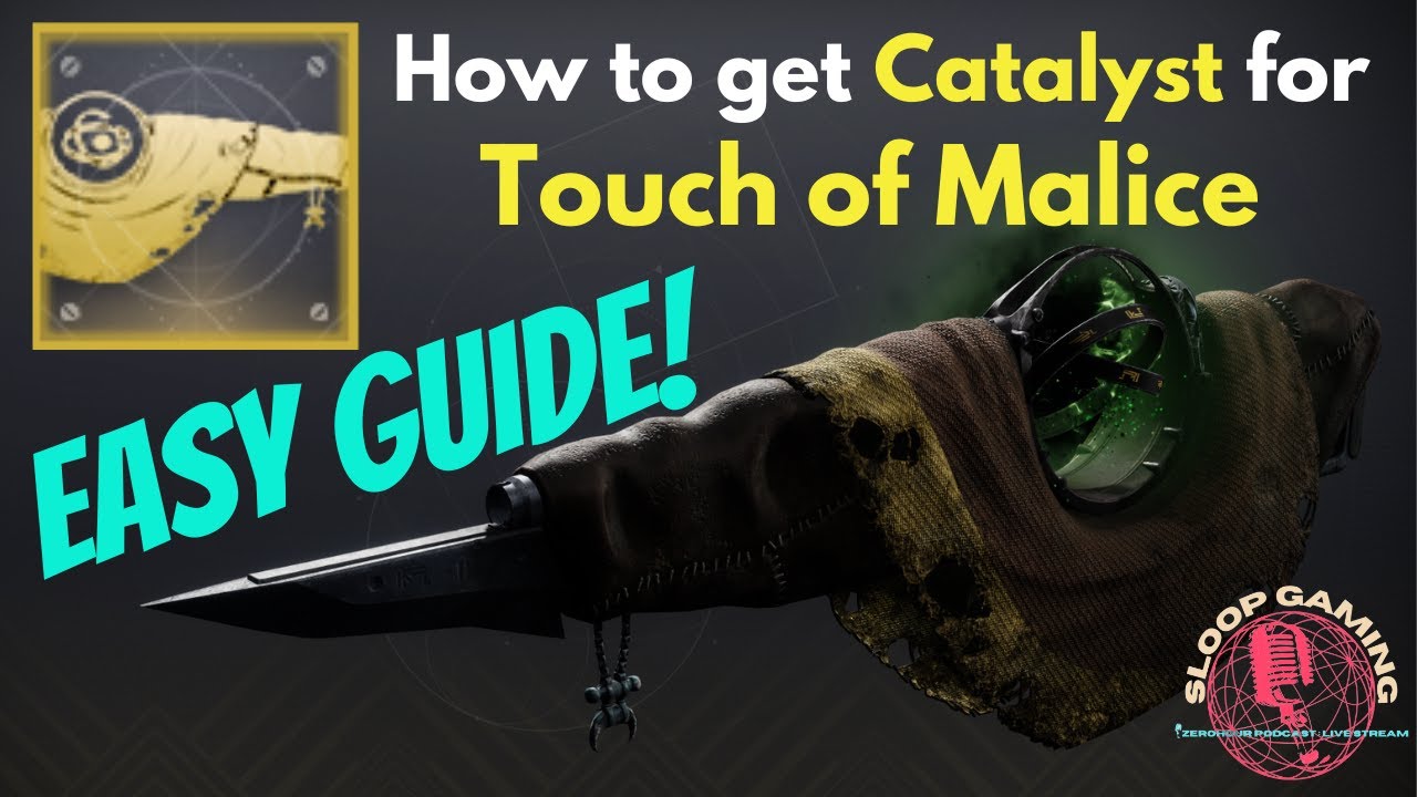 How to get Touch of Malice Catalyst GUIDE Destiny 2 - YouTube