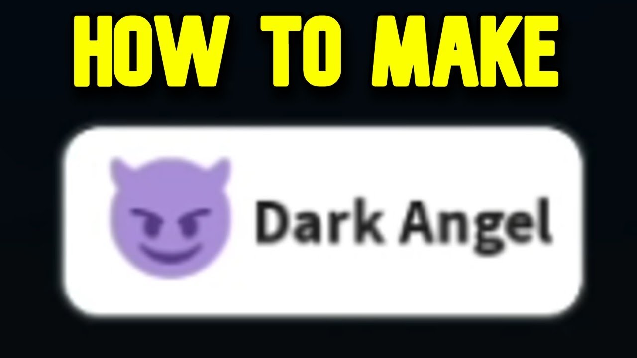 How to Make a Dark Angel in Aura Craft (Roblox) - YouTube