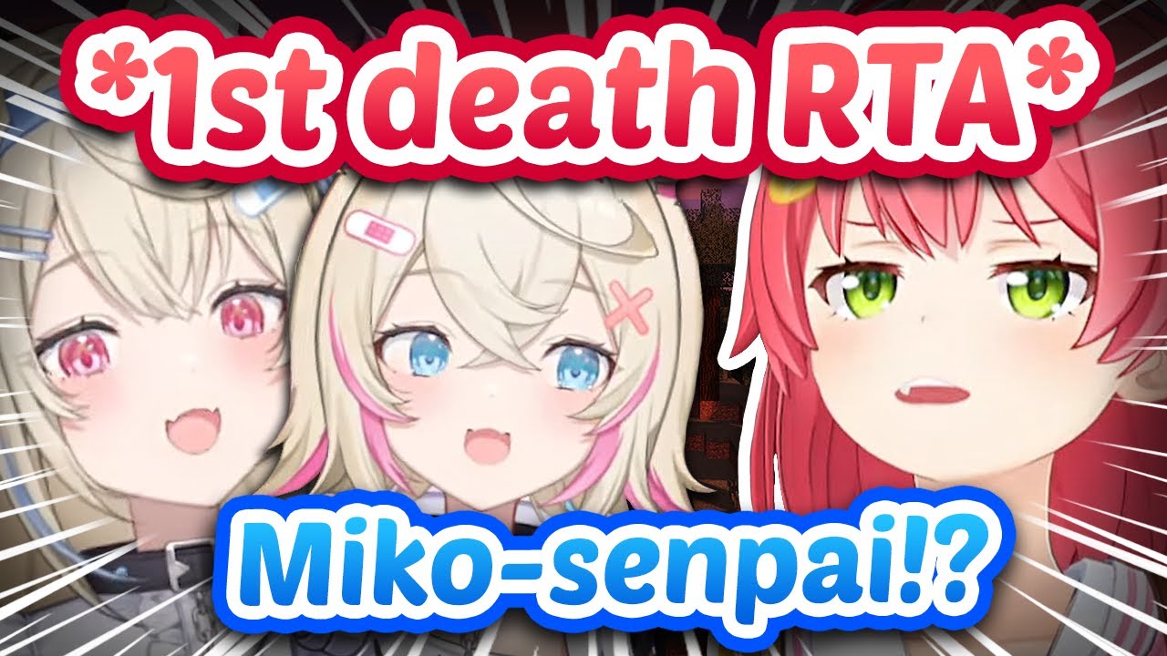 FUWAMOCO Roast Miko For Dying 1st On The *NEW* Minecraft Holoserver ...