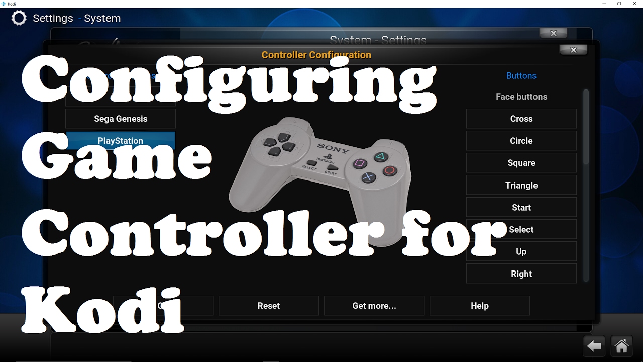 How to configure gaming controller for Kodi- PlayStation, Genesis, SNES ...