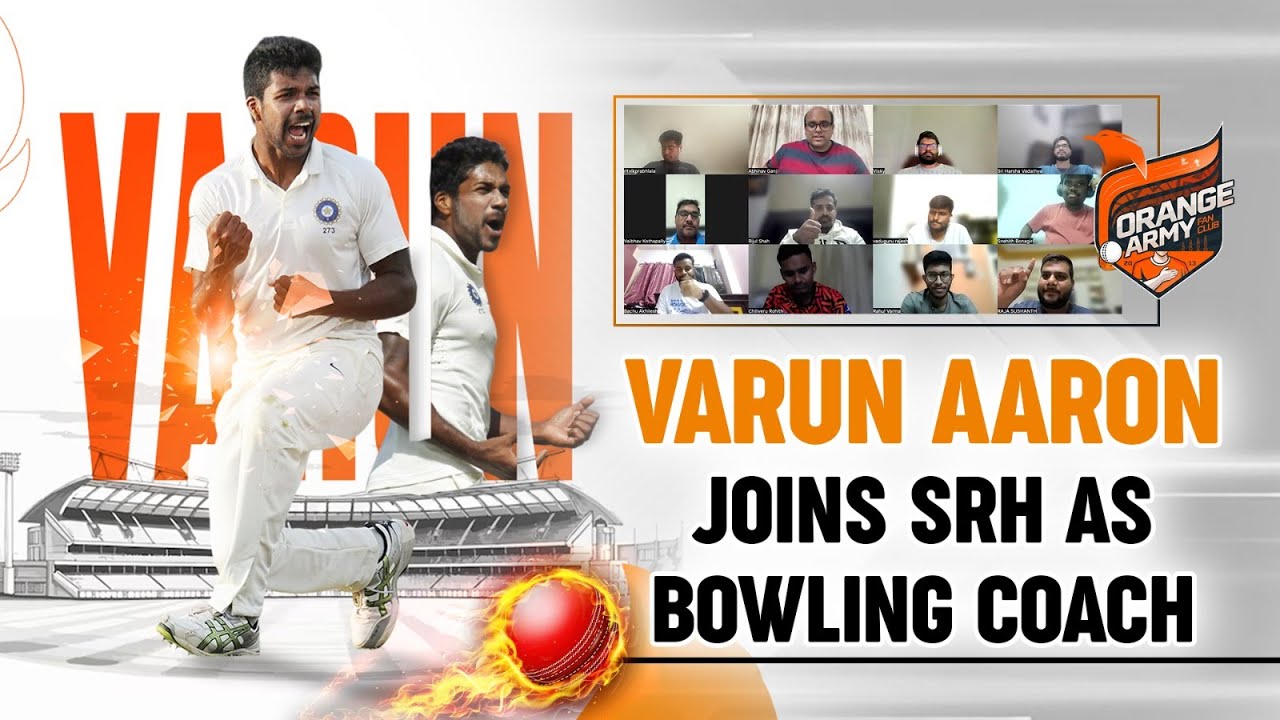 Varun Aaron Joins SRH as Bowling Coach | Sunrisers Hyderabad 2026 ...
