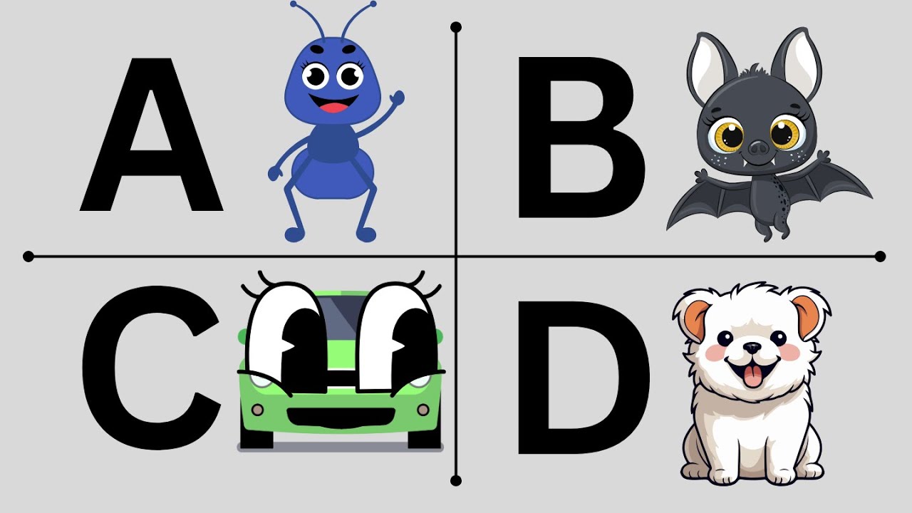 a for apple b for ball i abcd song || learn alphabet ||kb creation ...