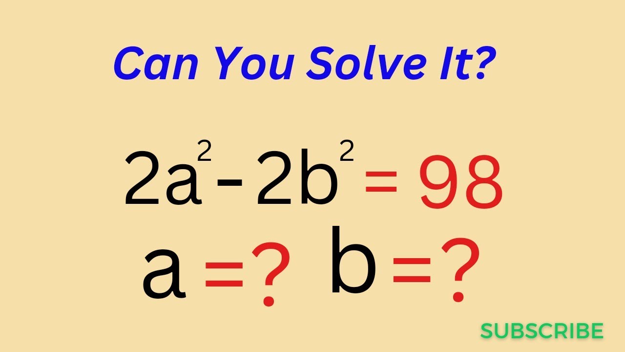 math olympiad | A Nice Math Olympiad Algebra Problem | Can You Solve It ...