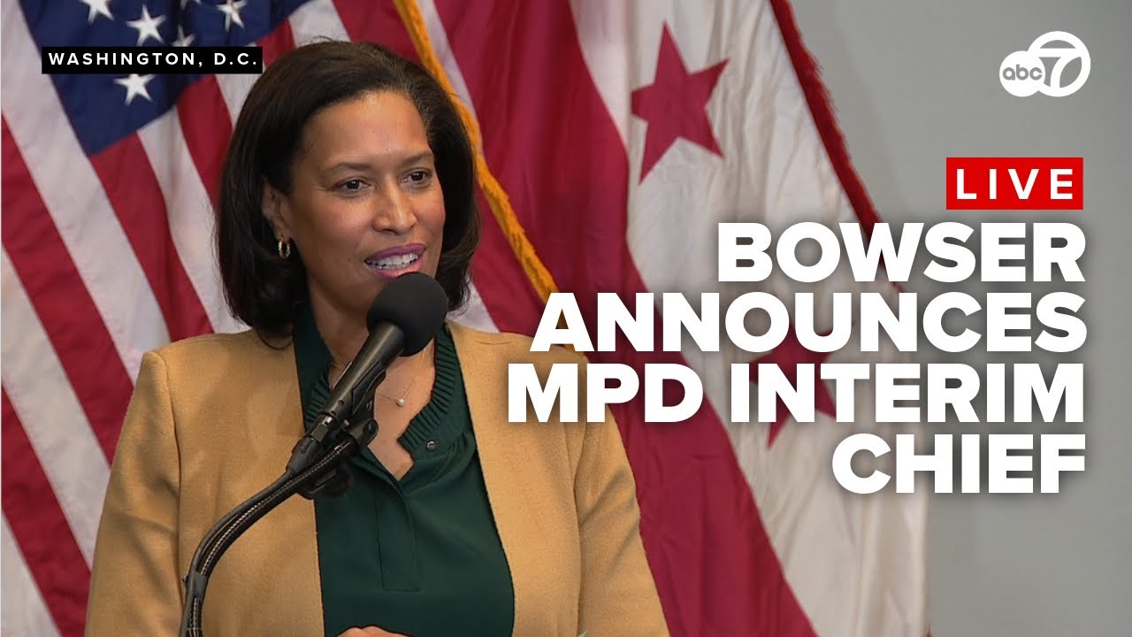 LIVE: Mayor Bowser announces interim DC police chief - YouTube