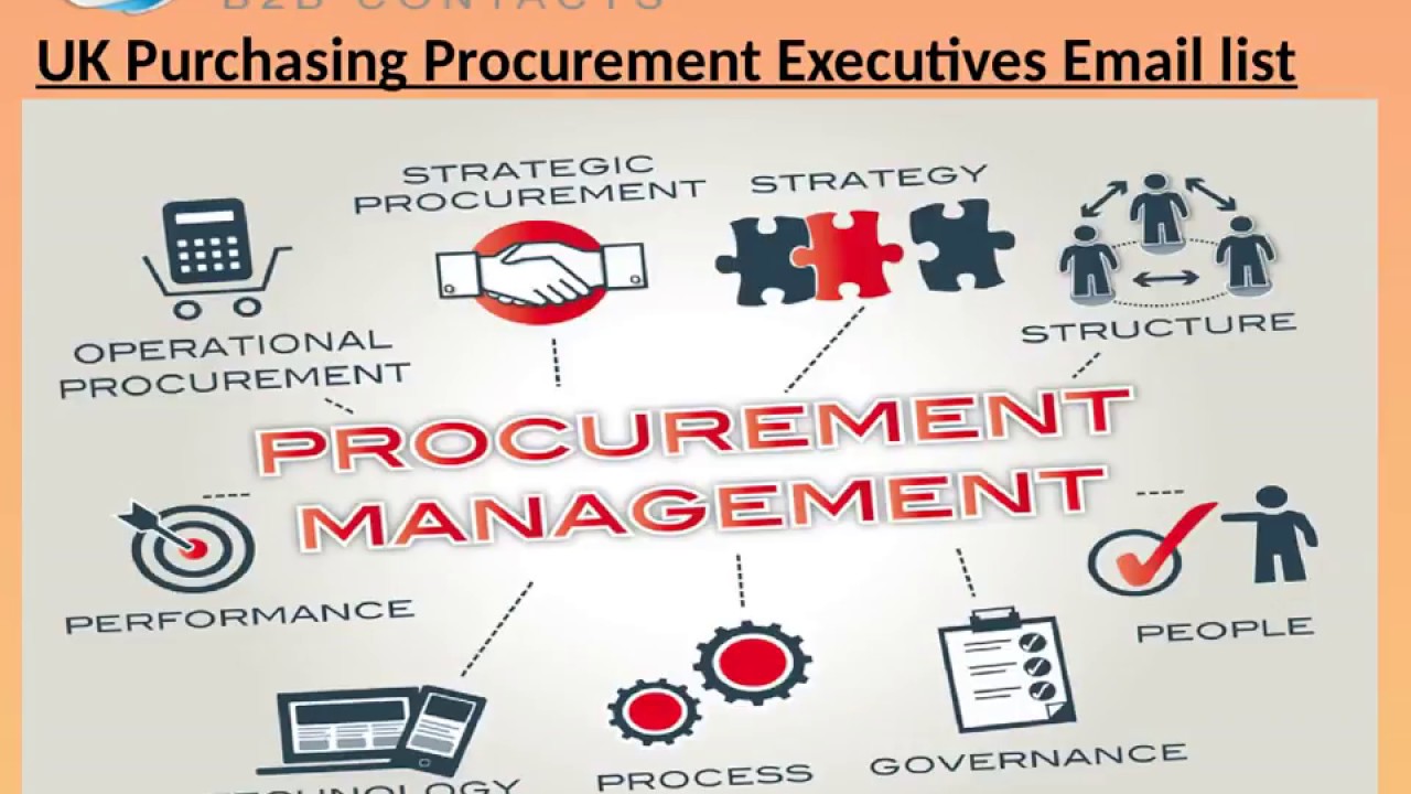UK Purchasing Procurement Executives Email list - YouTube