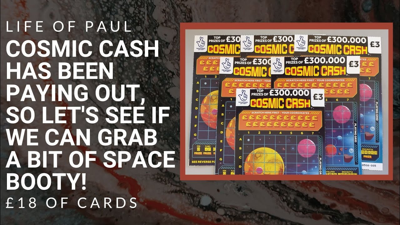 £18 of £3 lottery scratch cards.6 new Cosmic Cash Lotto Scratch Tickets ...
