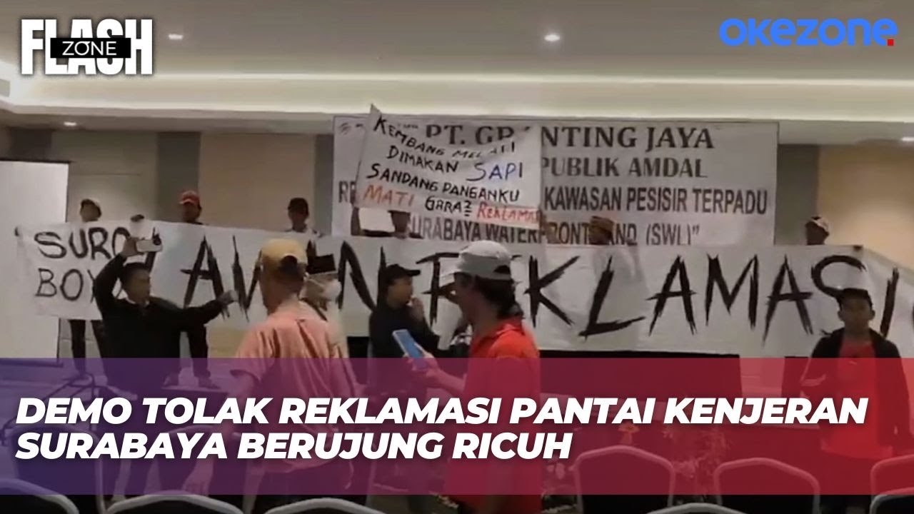 Tolak Proyek Reklamasi, Puluhan Nelayan Surabaya Demo saat Sosialisasi ...