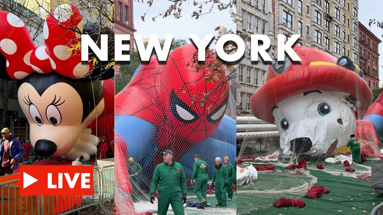 2024 Macy’s Thanksgiving Day Parade Balloon Inflation - YouTube