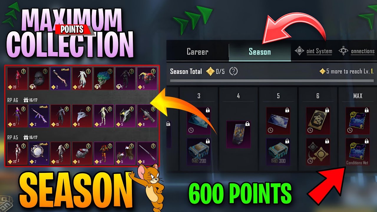 🔴 Maximum Collection Points In ONE Season | How To Get 600 collection ...