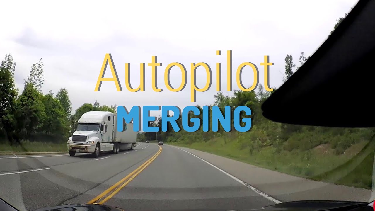 Tesla AutoPilot - Lane Merging - YouTube