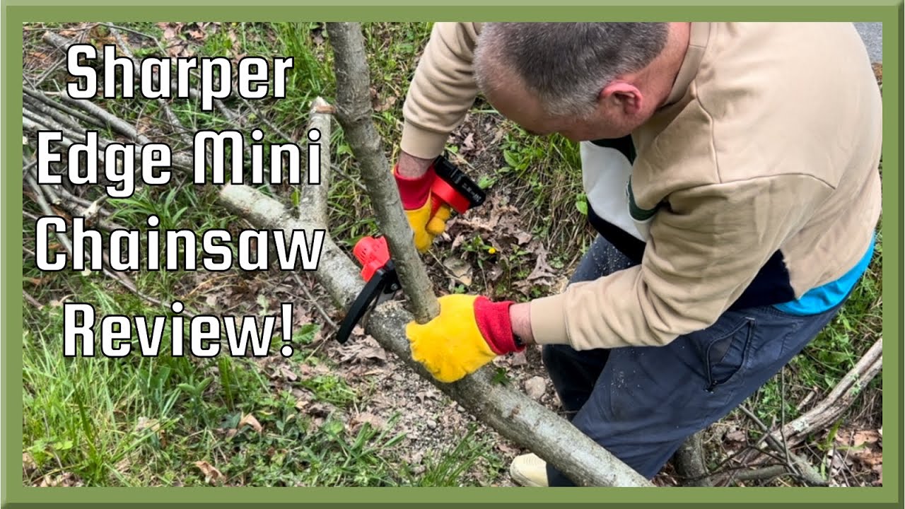 Sharper Image Mini Chainsaw Review - YouTube