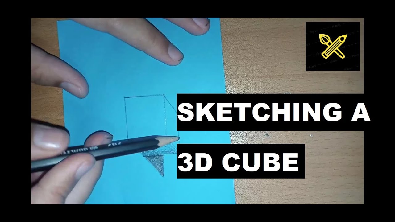 Sketching A 3D CUBE With SKETCH PENCILS Sketching With Pencils 3D Sketching A 3D CUBE With SKETCH PENCILS Sketching With Pencils 3D