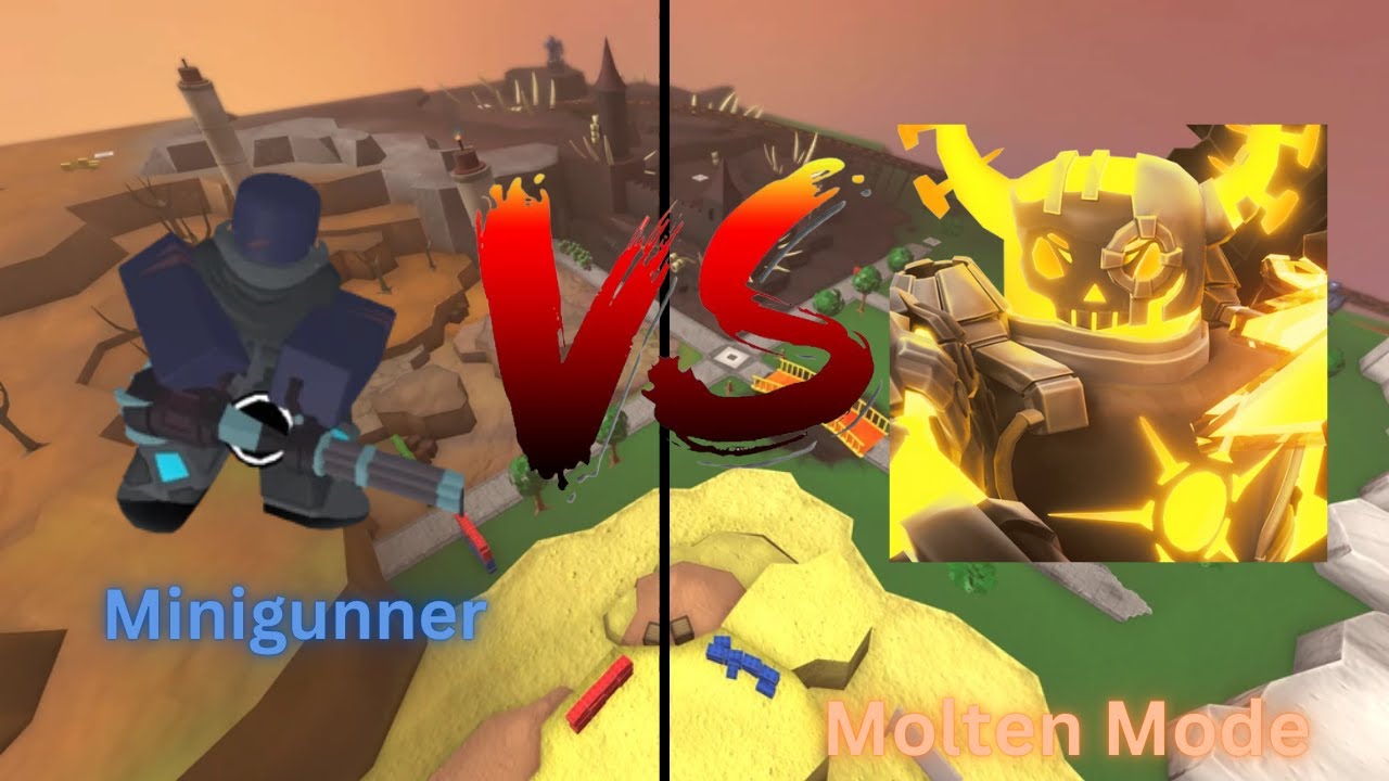 Can Fallen Minigunner Beat Molten Mode? - Roblox TDS - YouTube