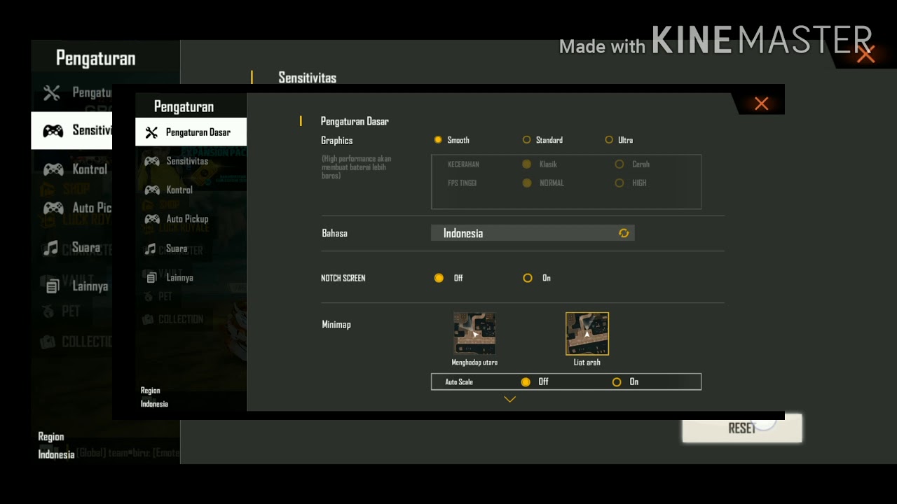 CARA SETTING FF DENGAN BAIK DAN BENAR - YouTube