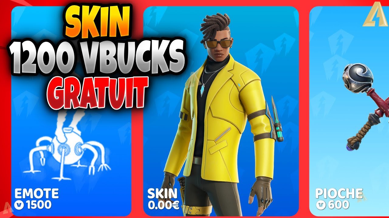 Nouveau Skin 1200 Vbucks GRATUIT sur Fortnite Saison 4 - YouTube