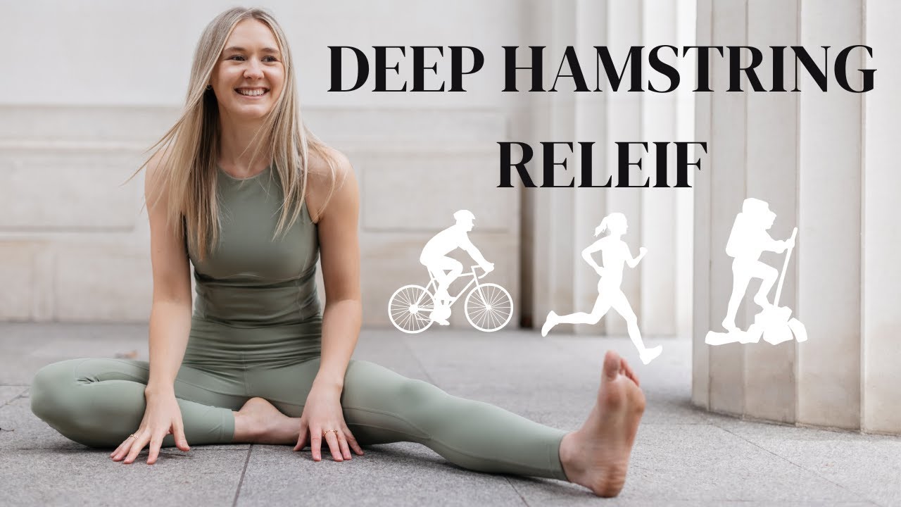 Tight Hamstring Yoga Stretch | Runners, Cyclists & Walkers - YouTube