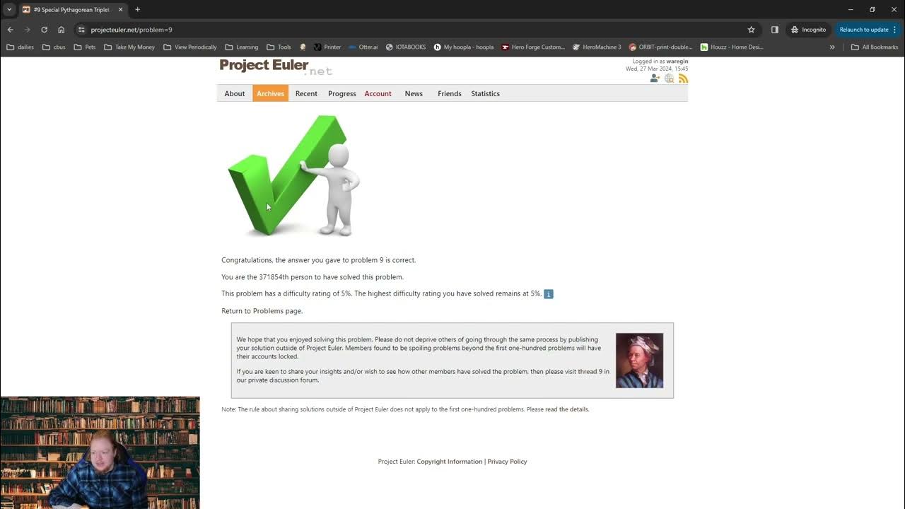 Project Euler Problem 9: Special Pythagorean Triplet - YouTube