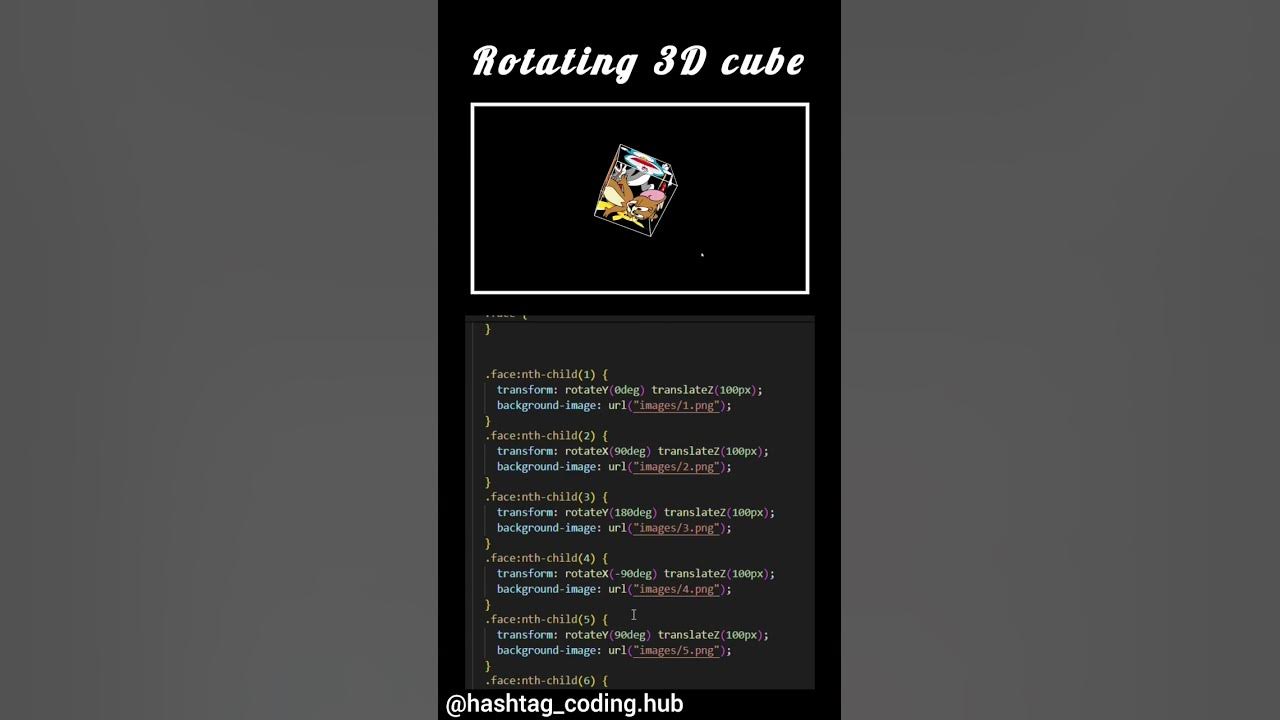 Day 8 100daysofcodingchallengerotating 3d Cubehtml Css Javascript Trending Viral