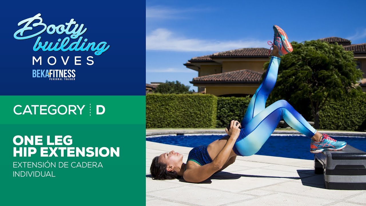 One Leg Hip Extension with Dumbbell - YouTube