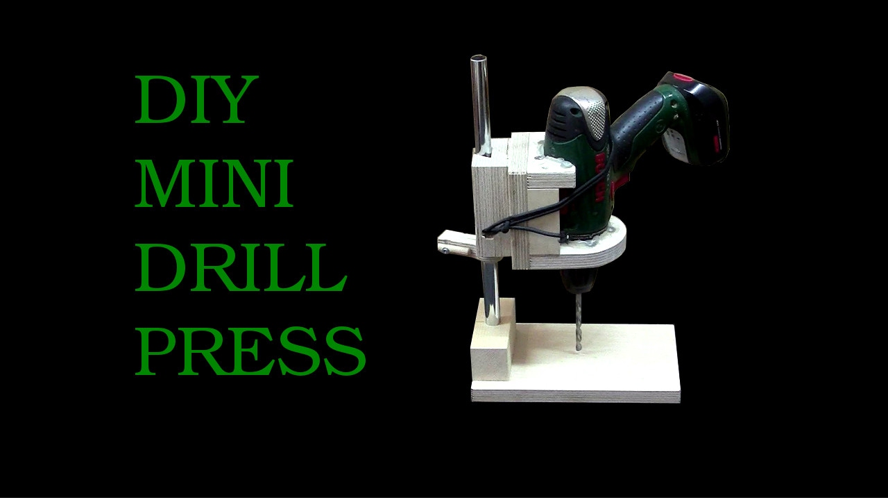 How to make a mini drill press - YouTube