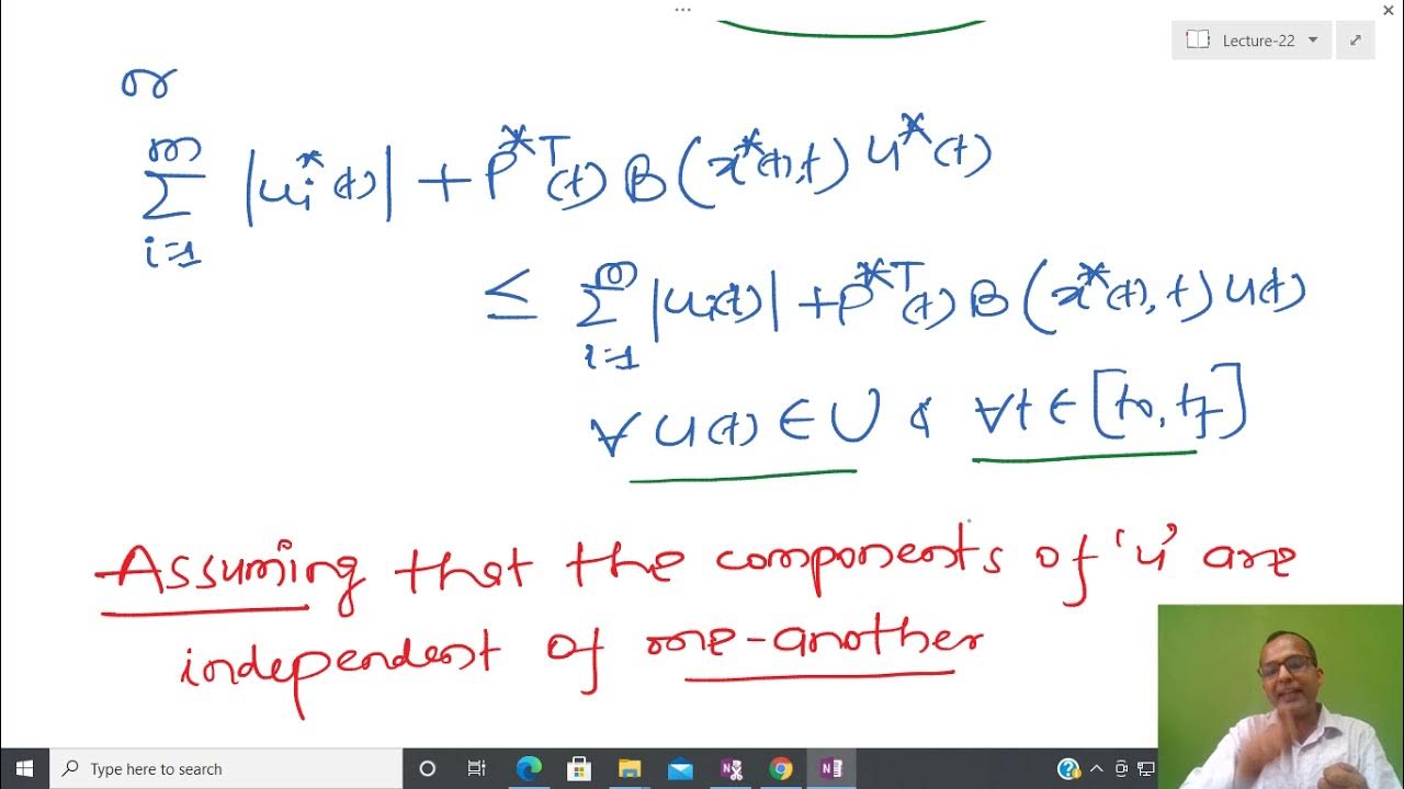 EE-564: Lecture-22 (Optimal Control): Minimum Fuel Problems Part-I - YouTube