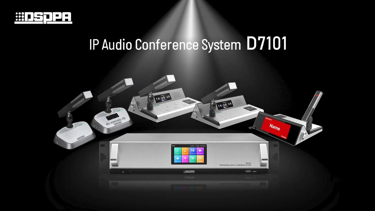 DSPPA | D7101 IP Audio Conference System - YouTube