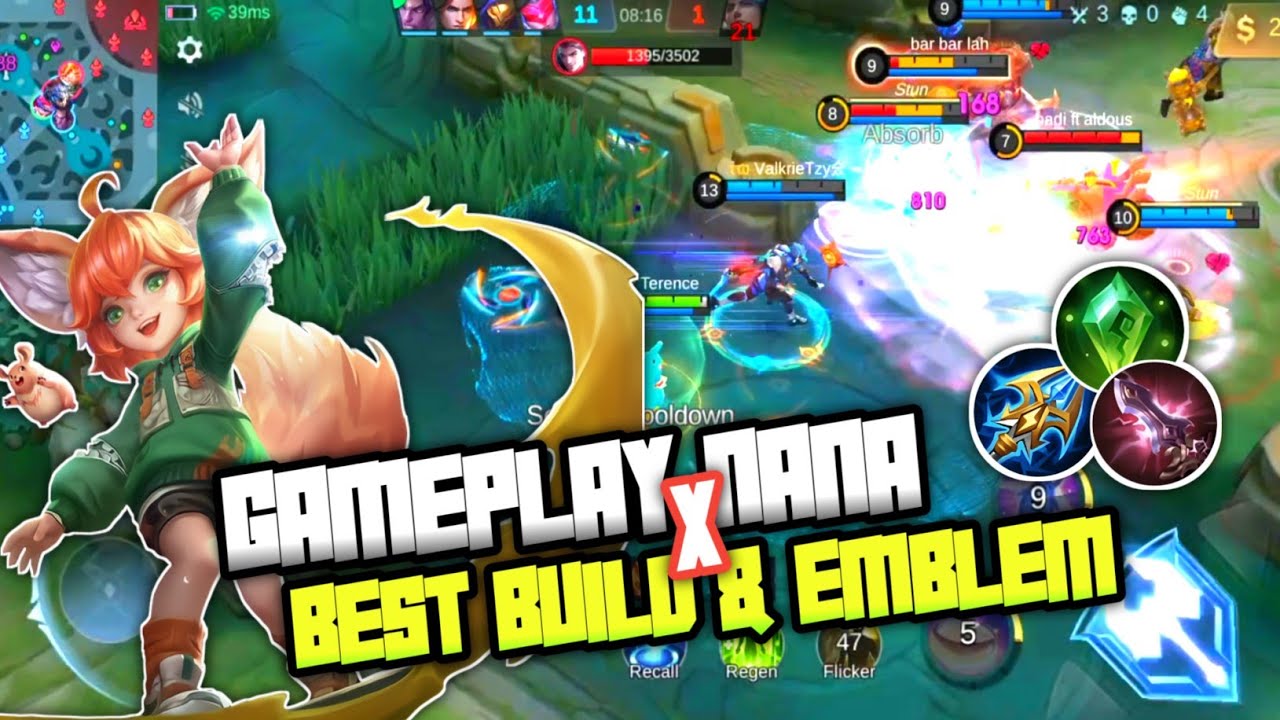 GAMEPLAY NANA GAJAH CARA MAIN NANA TERBARU BUILD NANA TERSAKIT TUTORIAL NANA - YouTube