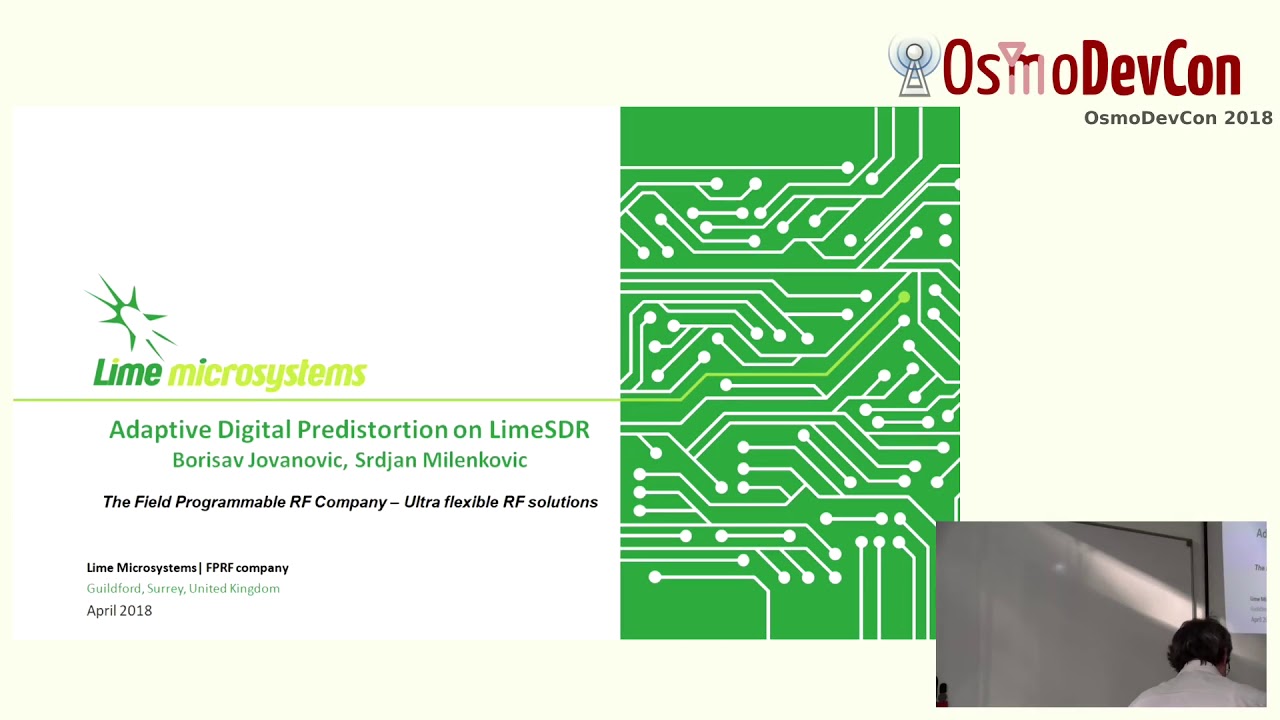Adaptive Digital Predistortion on LimeSDR - YouTube