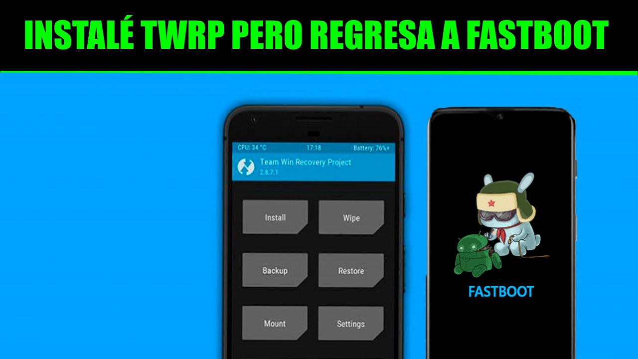 instale el recovery twrp y vuelve a fastboot - YouTube