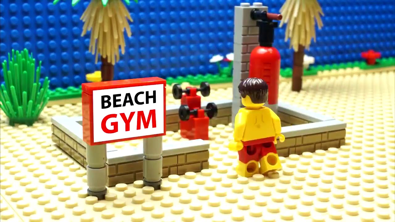 briQle! Lego Gym Fail - Beach Body Building 2 - YouTube